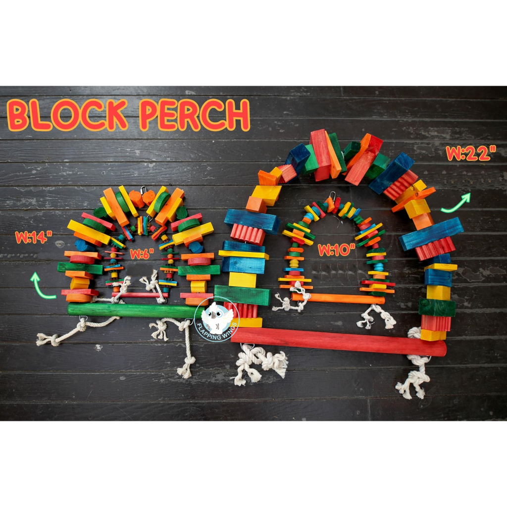 Flapping Wings "Block Perch" ชิงช้่า ของเล่นนกแก้ว ผลิตและนำเข้าจาก ...