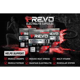 Prevo Caps Electrolyte Capsules + BCAA แคปซูลเกลือแร่ ช่วยป้องกันตะคริว ...