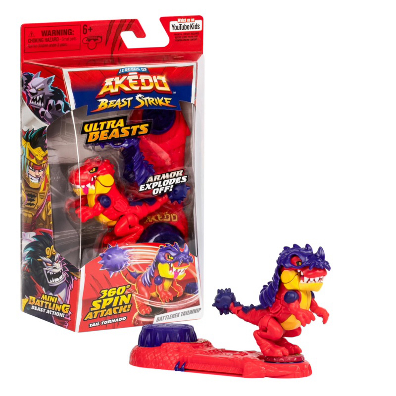 Legends of Akedo Beast Strike Ultra Beasts | Battlerex Tailwhip | Large ...
