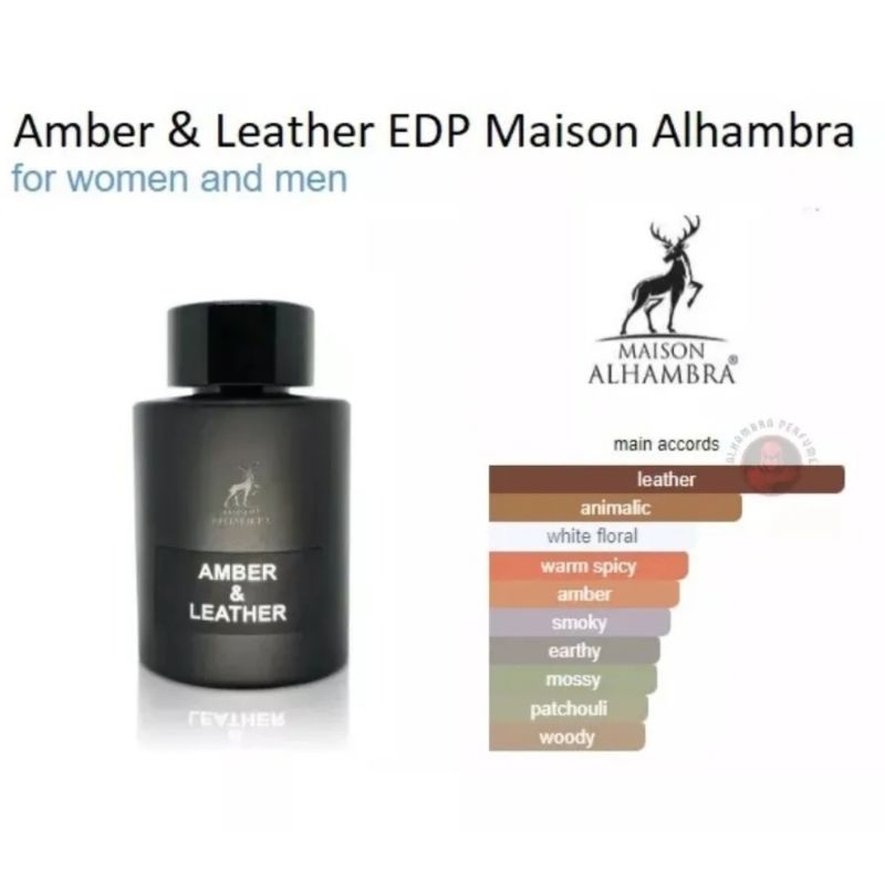 Amber&Leather EDP By Maison Alhambra(Clone Tom Ford Ombre Leather ...