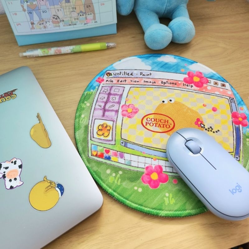 แผ่นรองเม้าส์ Mouse Pad แผ่นรองเม้าส์น่ารัก Couch Potato น่ารักไม่ซ้ำ ...