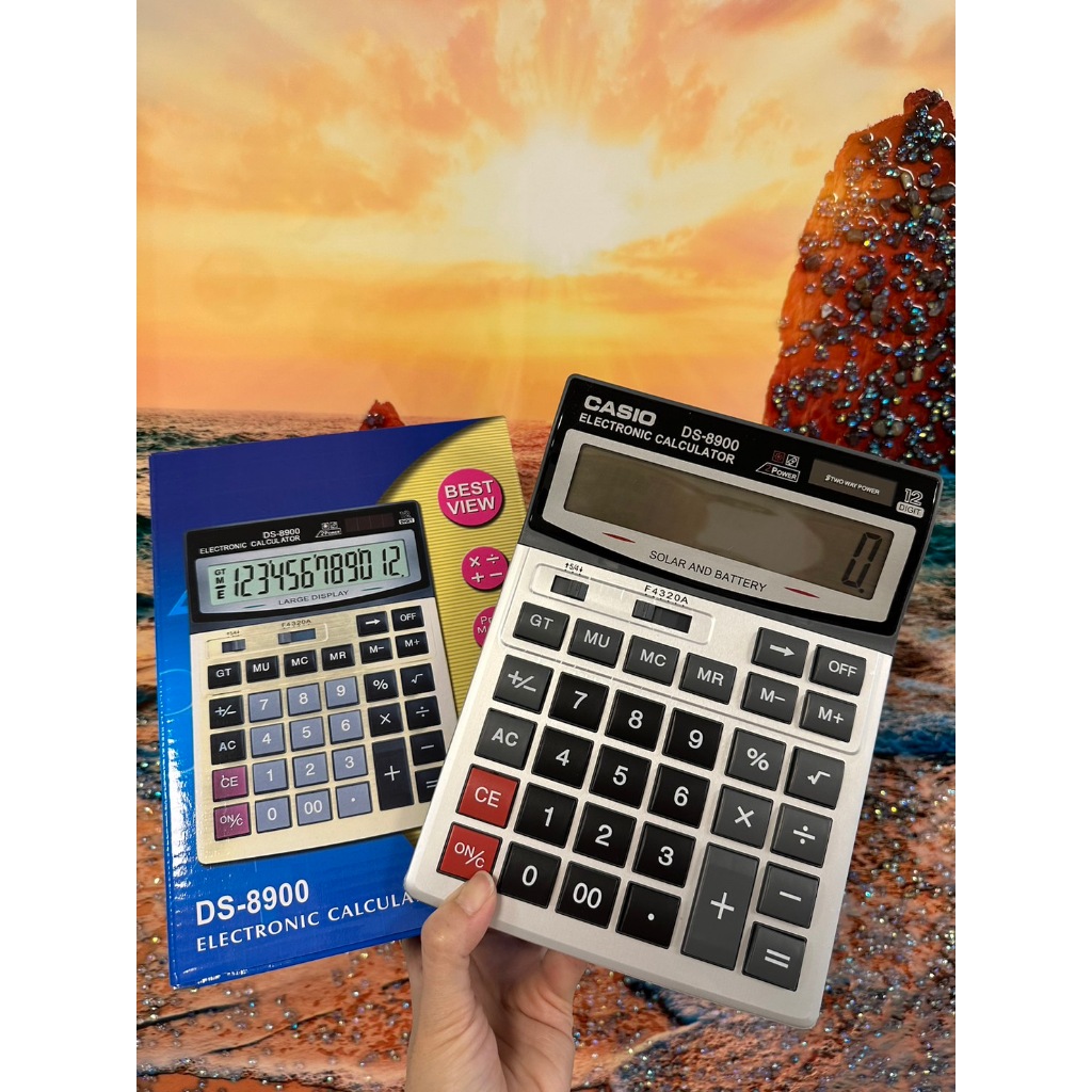 พร้อมส่ง เครื่องคิดเลขCASIO เครื่องคิดเลขรุ่น DS-480 หน้าจอ 12 หลัก จอ ...