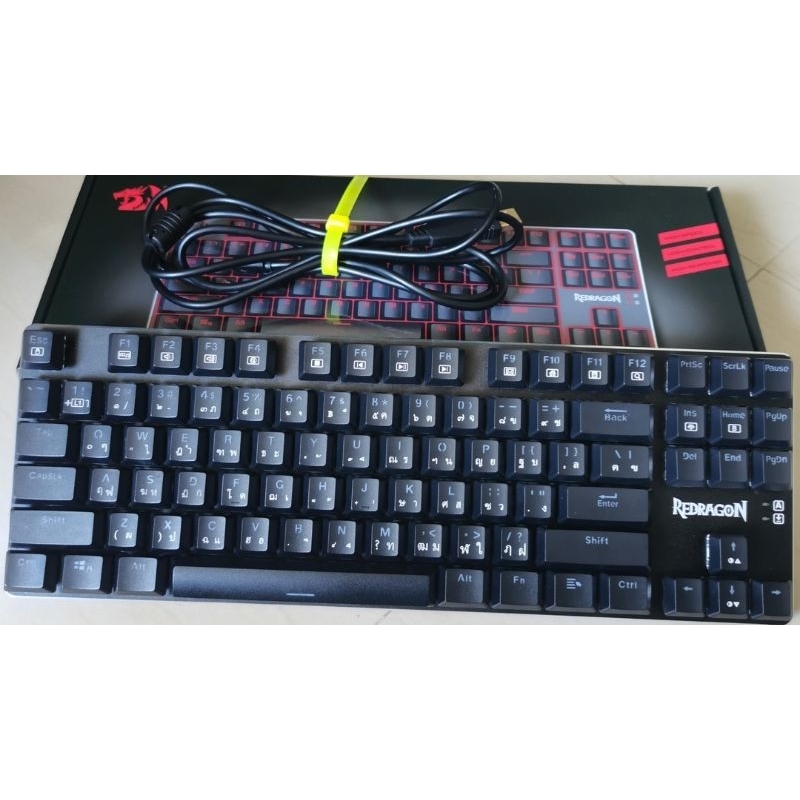 Redragon มือ2พร้อมส่งK590แบบมีสาย/ไร้สายRedสวิตคีย์บอร์ด ขนาดlowProfile | Shopee Thailand
