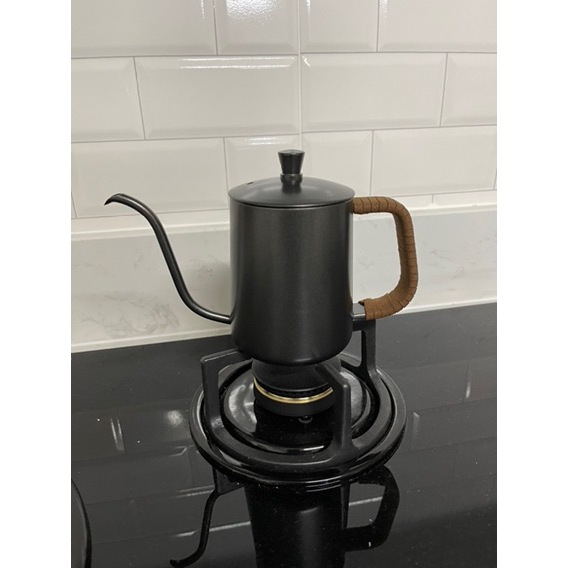 กาดริปกาแฟสด หุ้มหนัง pu หนาไม่ร้อนมือ สแตนเลส304 ตั้งเตาแก๊สได้ ดริปชา ...