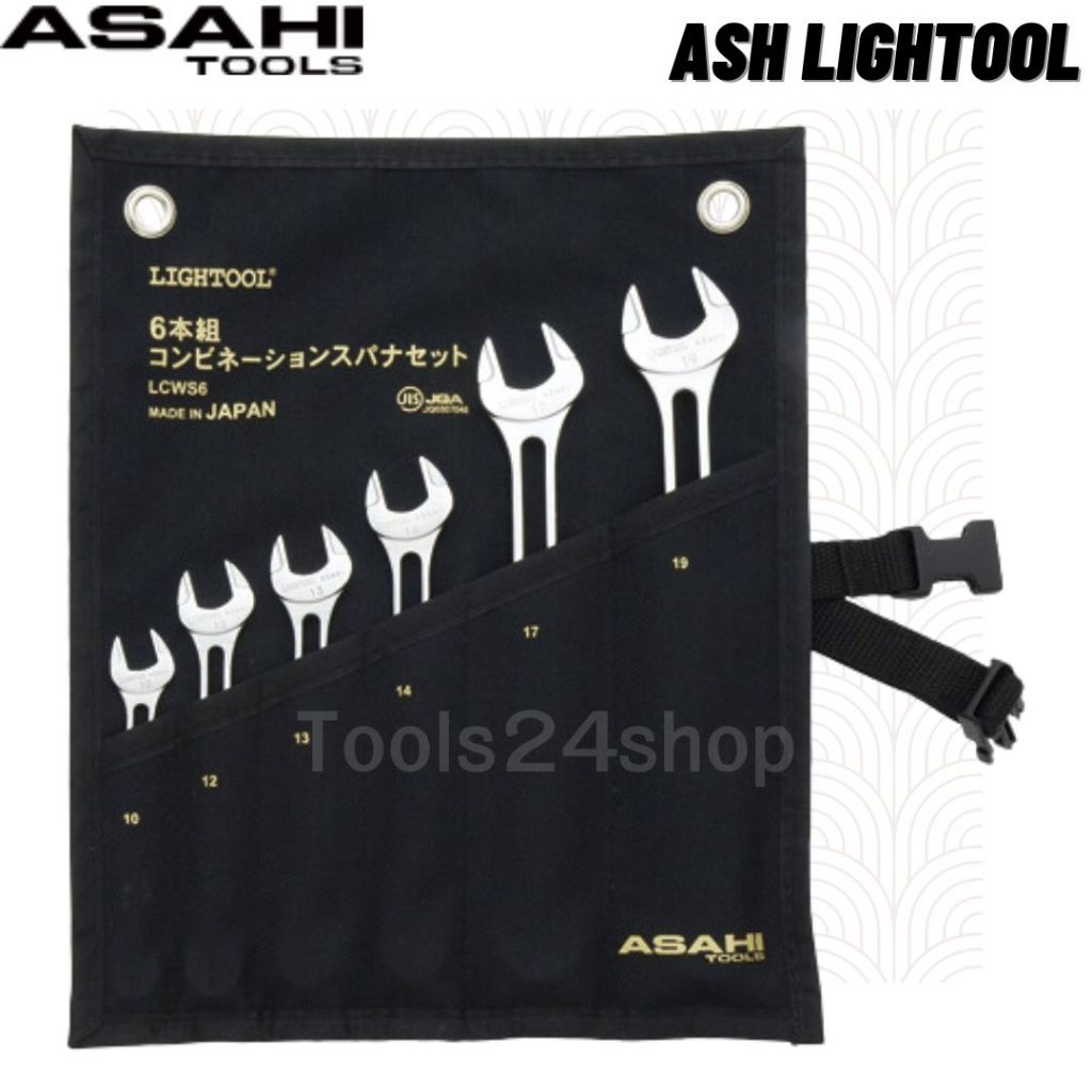 ASAHI ชุดประแจแหวนข้างปากตาย ASH Lightool ขนาด 10 - 19 mm. | Shopee Thailand
