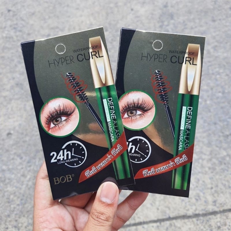 โอบี มาสคาร่า กันน้ำ กันเหงื่อ BOB Hyper Curl Define A-Lash Waterproof ...