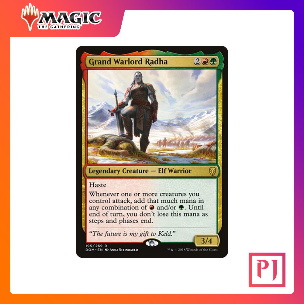 [MTG] Grand Warlord Radha [DOM] [MULTI] [RARE] [NORMAL] [ENG] (การ์ดเม ...