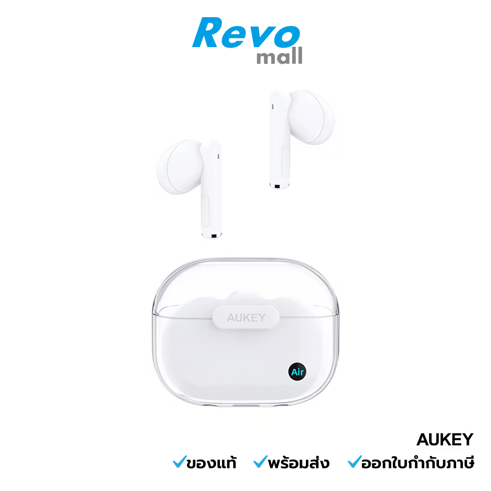 AUKEY หูฟังบลูทูธไร้สาย True Wireless Earbuds White รุ่น EP-M2 | Shopee ...
