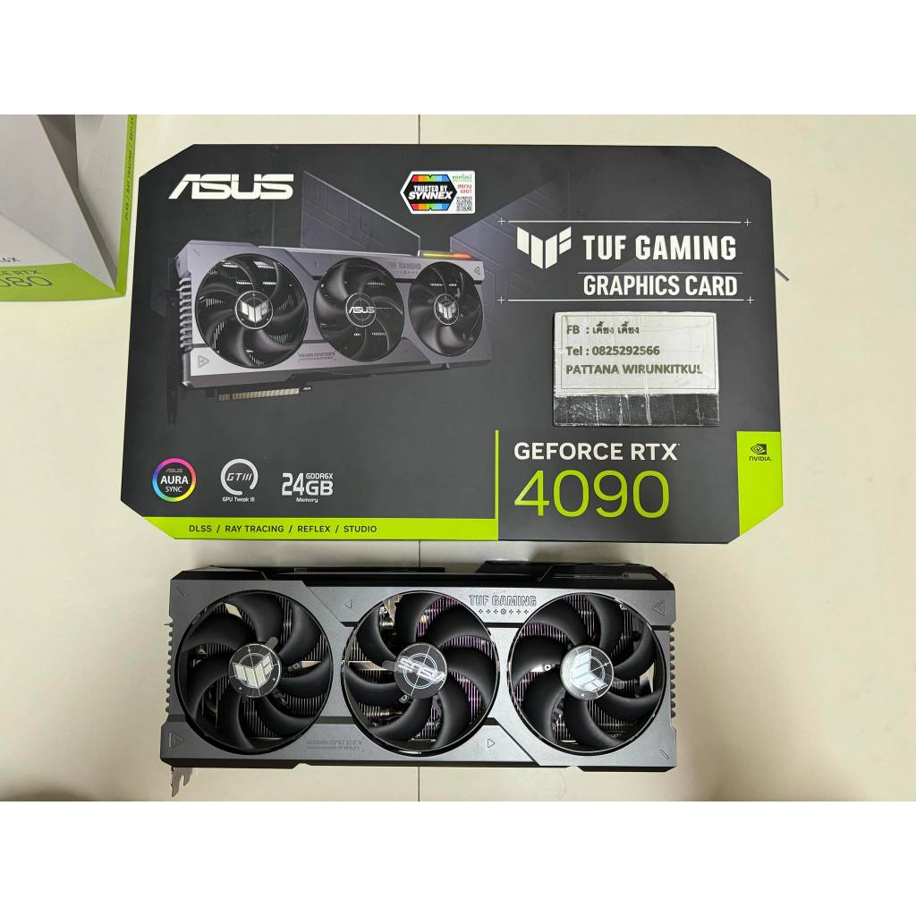 RTX 4090 - ASUS TUF GAMING OC 24GB GDDR6X (การ์ดจอประกันศูนย์ไทย ครบ ...