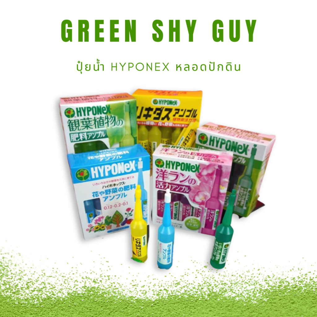 (made in Japan) ปุ๋ยปักดิน ปุ๋ยน้ำ ปุ๋ย HYPONEX Ampoule ไฮโพเนกซ์ แอมเพ ...