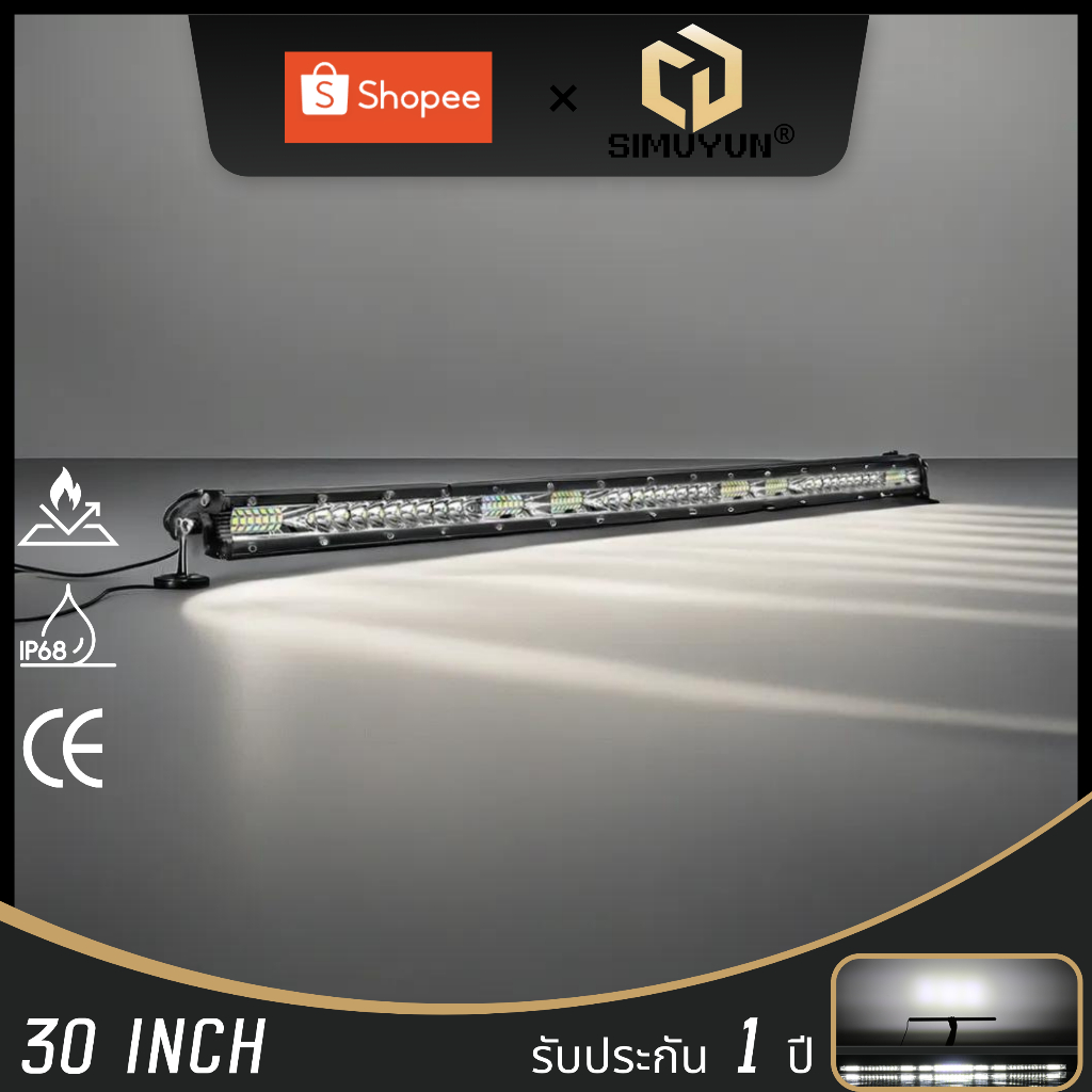 Slim inch Led Light Bar 24v led light 4x4 Offroad For Trucks ATV UAZ ...