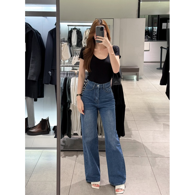 Queen Jeans 1090.- กางเกงยีนส์เอวสูง ทรงสวยเนื้อผ้ายีนส์พรีเมียม ใส่ ...