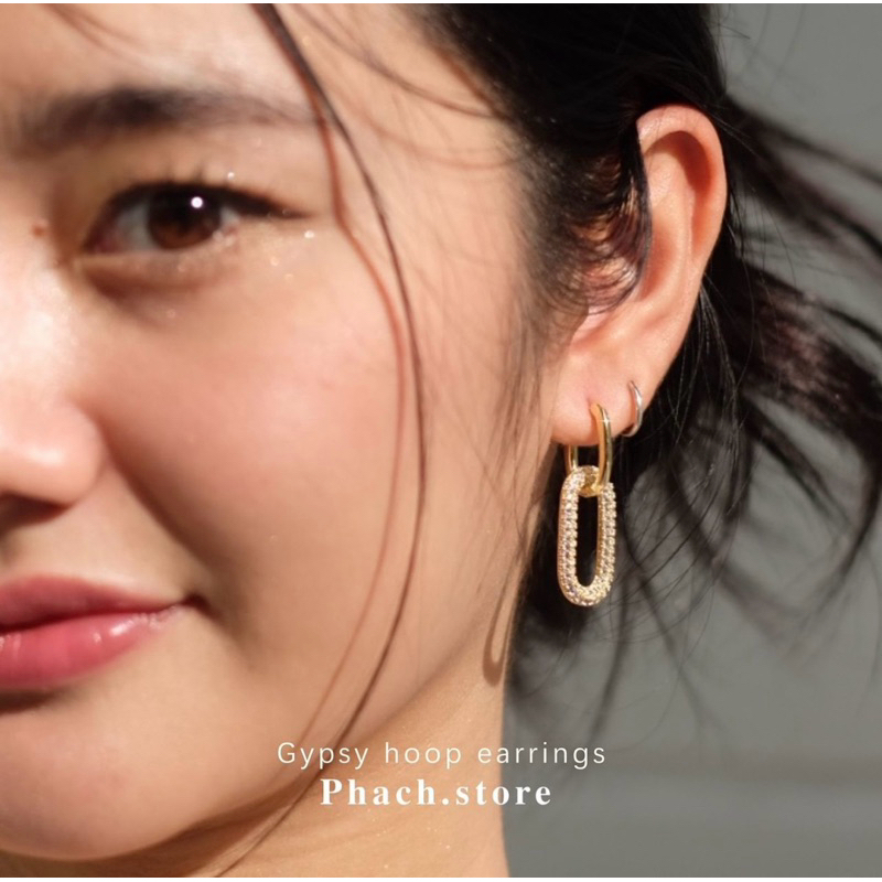 𝐆𝐲𝐩𝐬𝐲 𝐡𝐨𝐨𝐩 𝐞𝐚𝐫𝐫𝐢𝐧𝐠𝐬 — ต่างหูงานดีมาก | Shopee Thailand