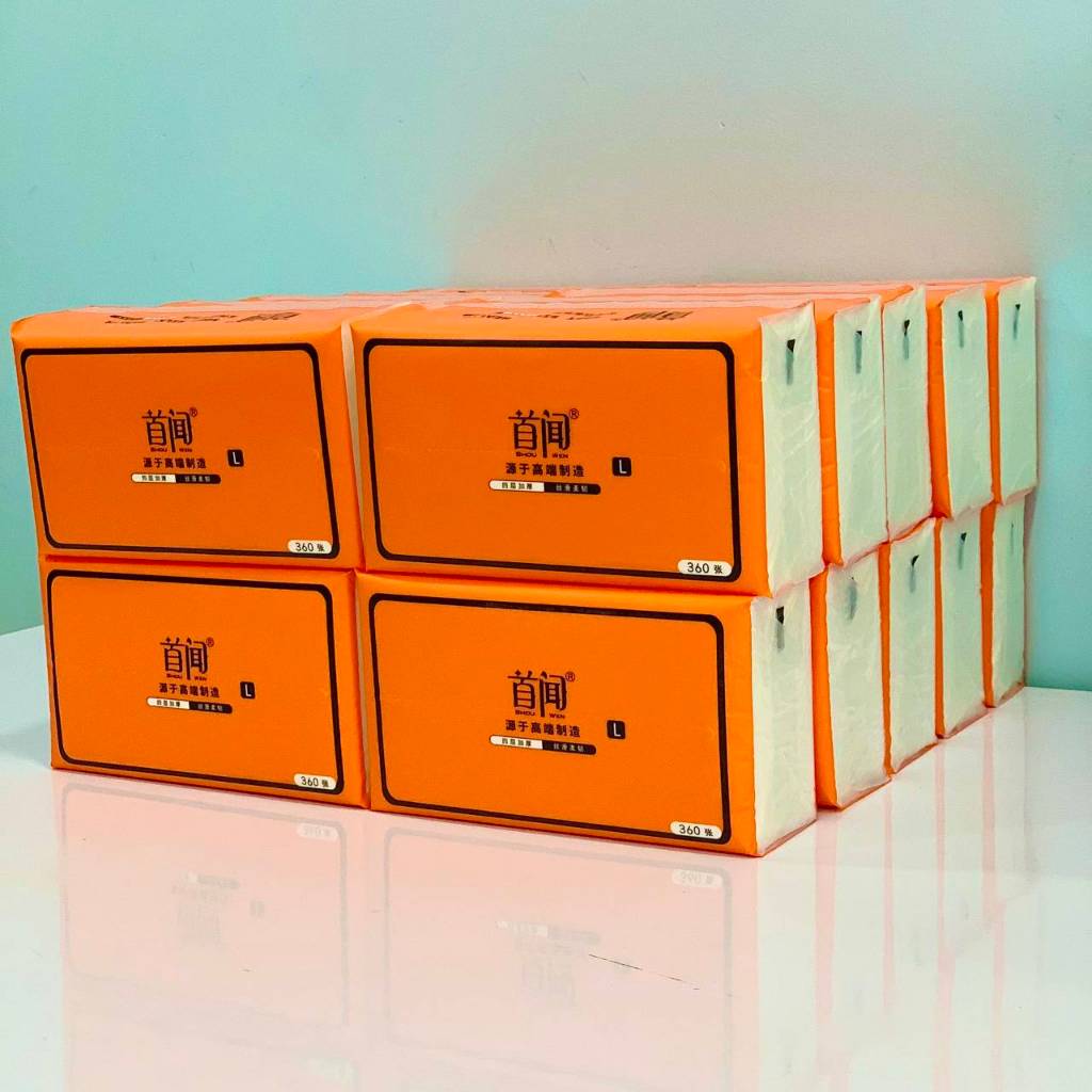 ( ลังละ20ห่อ ) กระดาษทิชชู่ shou wen เบาลม ทิชชู่ ห่อยาว หนา4 ชั้น 360 ...