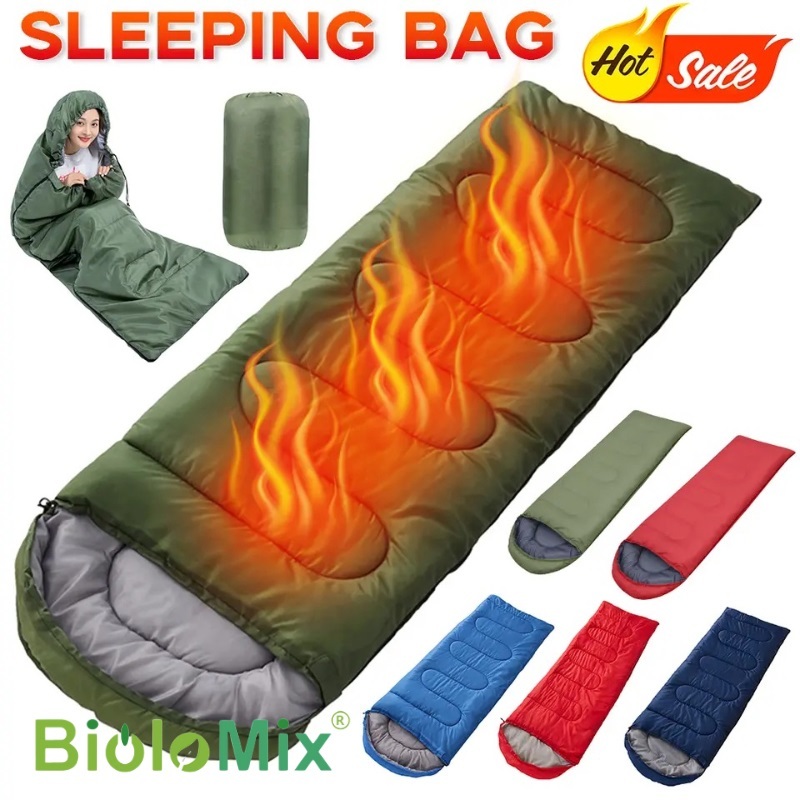 ถุงนอน Sleeping Bag แบบพกพา สำหรับเดินทาง มี 4 สีให้เลือก ถุงนอนปิกนิก ...