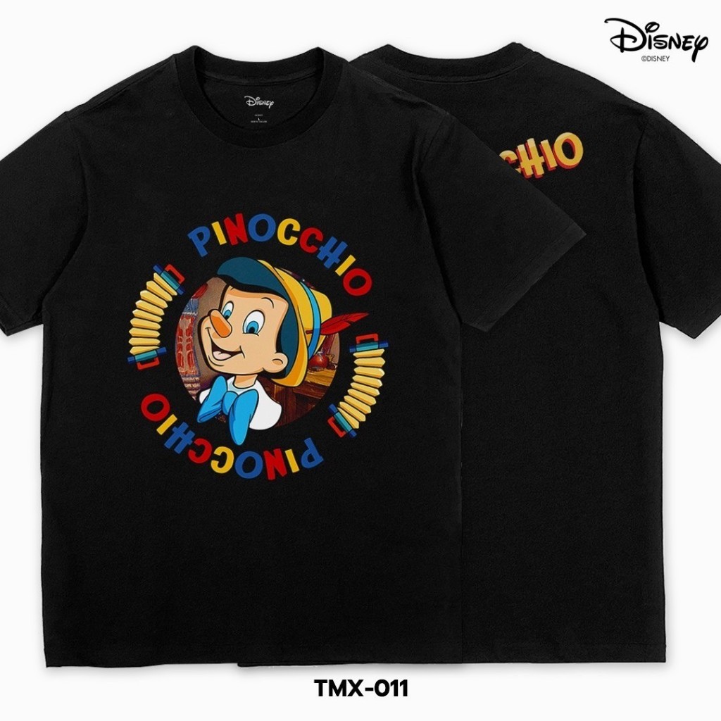 เสื้อยืด สตรีทแฟชั่น Pinocchio (พินอคคิโอ) ลิขสิทธิ์แท้100% Disney's คอ ...