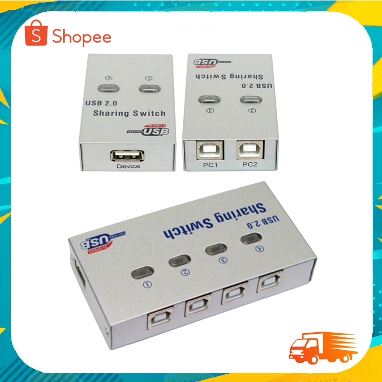 ตัวสลับเครื่องพิมพ์ Printer Switch USB 2.0 Hub Auto Sharing Switch 2 ...