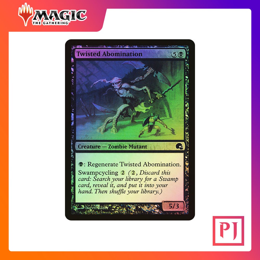 [MTG] Twisted Abomination [PD3] [BLACK] [COMMON] [FOIL] [ENG] (การ์ดเม ...