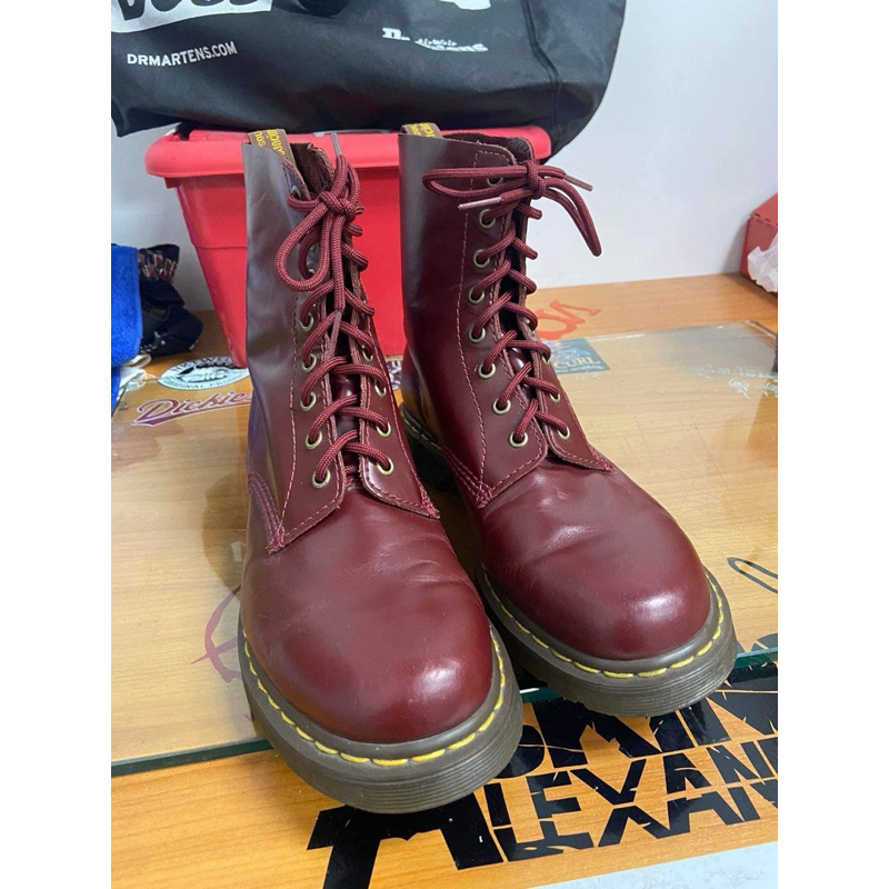 Dr.martens pascal 1460 Cherry red | Shopee Thailand
