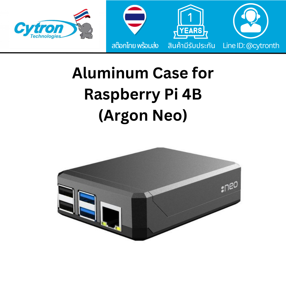 Argon Neo Aluminum Case สำหรับ Raspberry Pi 4 (Model B) | Shopee Thailand