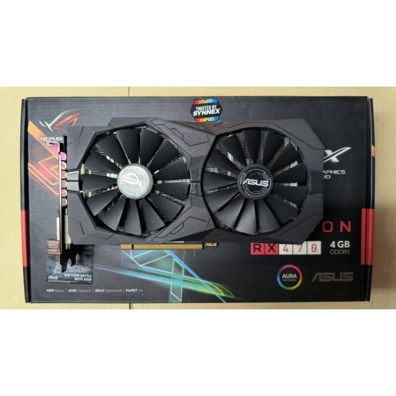 Asus STRIX Gaming RX 470 4GB (OC,D5) มือ 2 สภาพดี มีกล่อง | Shopee Thailand