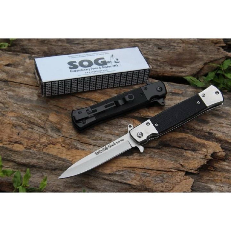 SOG Flash Tanto Folding Knife | Shopee Thailand