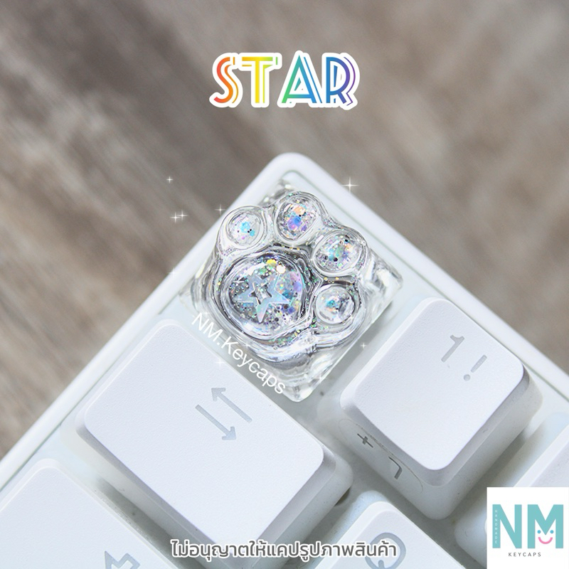 Keycaps Meow Hologram สำหรับ Mechanical Keyboard | Shopee Thailand