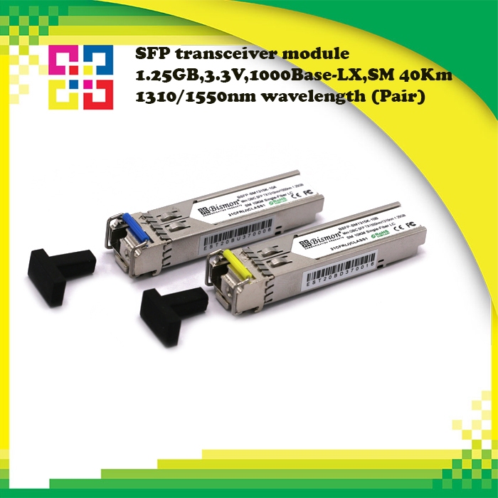 SFP Module transceiver 1000Base-LX Single-mode, 40Km, 1310/1550nm,1 ...