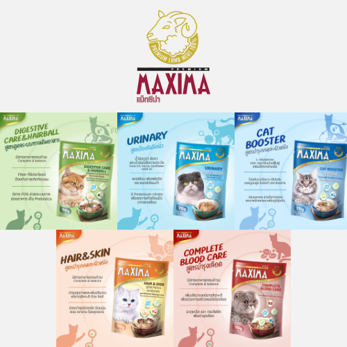 MAXIMA Cat Wet Food Premium Grade 70g อาหารเปียกแมว (6ซอง) | Shopee ...