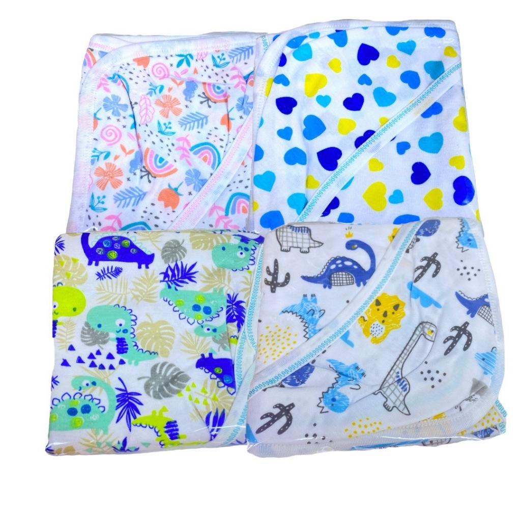 Ping Baby ผ้าห่อตัว เนื้อผ้า Cotton 100% ขนาด 80*75 ซม. มีหมวกในตัว ...