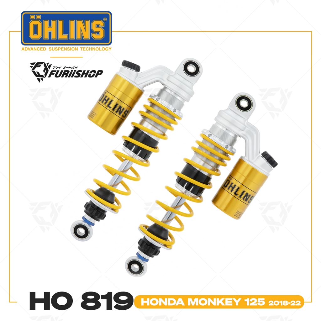 โช๊คหลัง Ohlins HO 819 For HONDA MONKEY 125 2018-22 | Shopee Thailand
