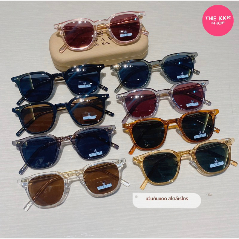 CANAAN แว่นกันแดดvintag S5240 ป้องกันแสงแดด ใส่ได้ทึกโอกาส กรอบแว่น ...