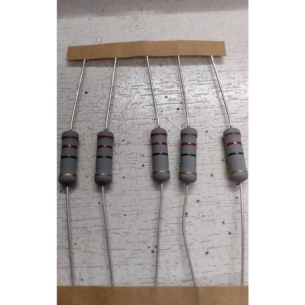 901006 ตัวต้านทาน 220 โอห์ม 1 วัตต์ Resistors 220 ohms 1w (5 ตัว ...