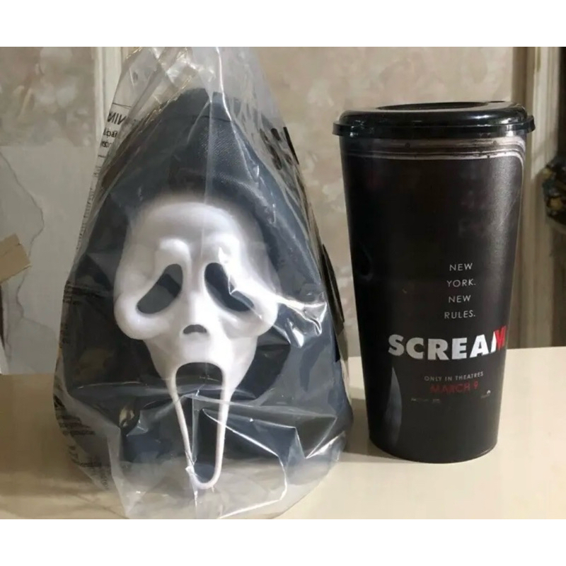 Ghostface Scream Bucket +แก้ว ถังป็อปคอร์นเมเจอร์ หวีดสุดขีด | Shopee ...