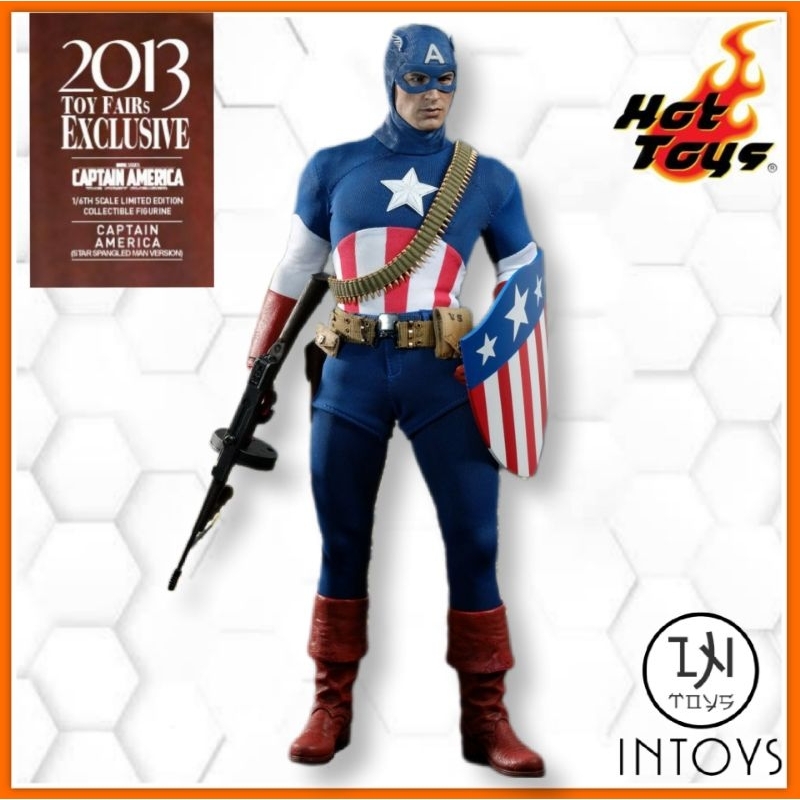 HOT TOYS - CAPTAIN AMERICA STAR SPANGLED MAN VERSION 2013 TOY FAIR ...