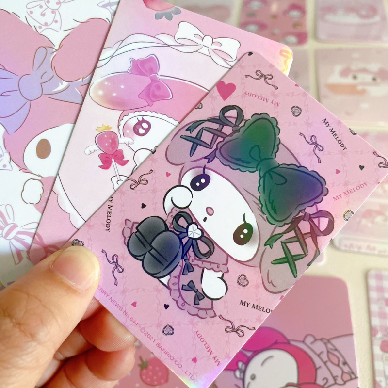 โฟโต้การ์ดเลเซอร์ สุ่มลาย my melody 10 ใบ | Shopee Thailand