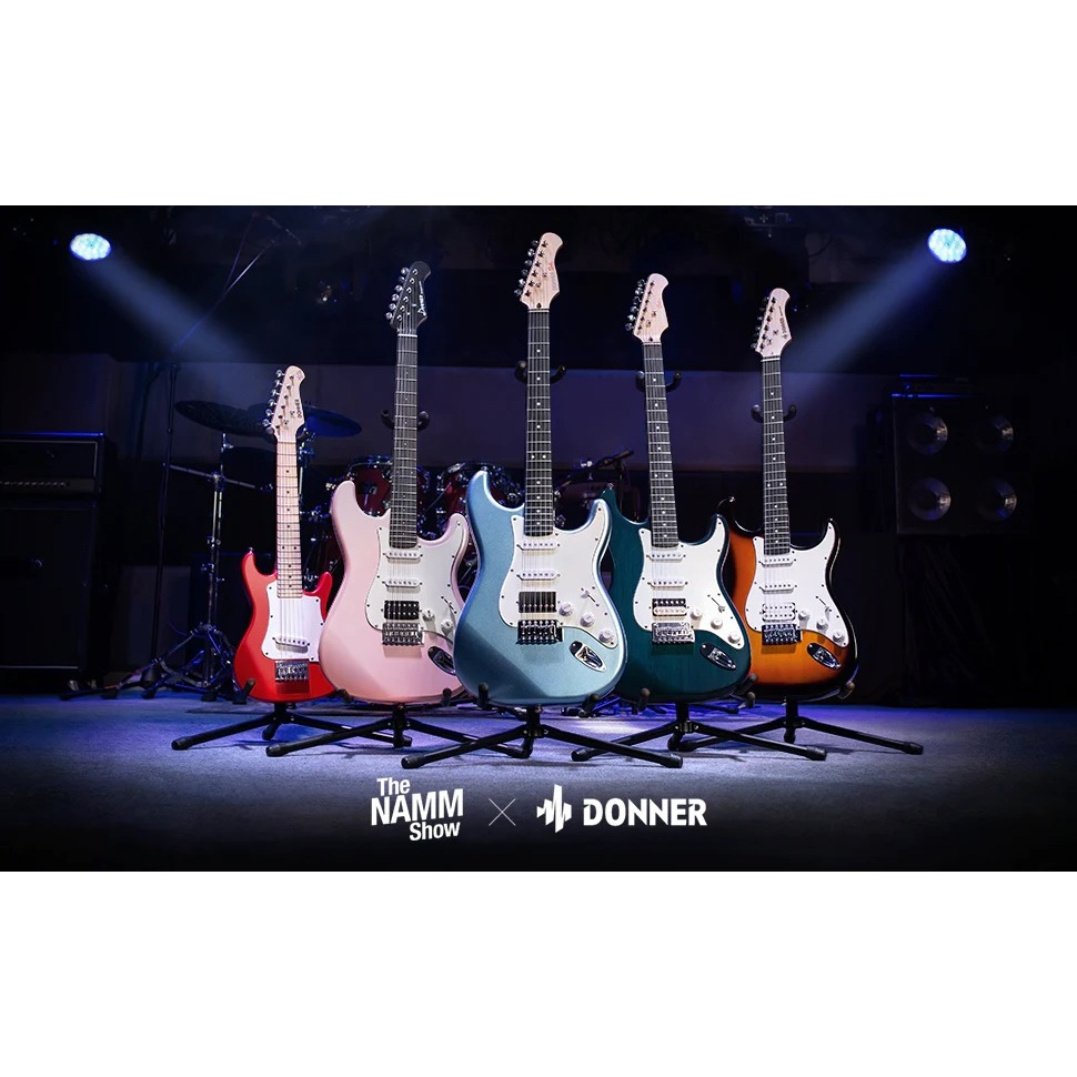 DONNER DST-152 Electric Guitar กีต้าร์ไฟฟ้า มาพร้อมแอมป์ขนาดพกพา และอุปกรณ์อีกมากมาย (ProPlugin ...
