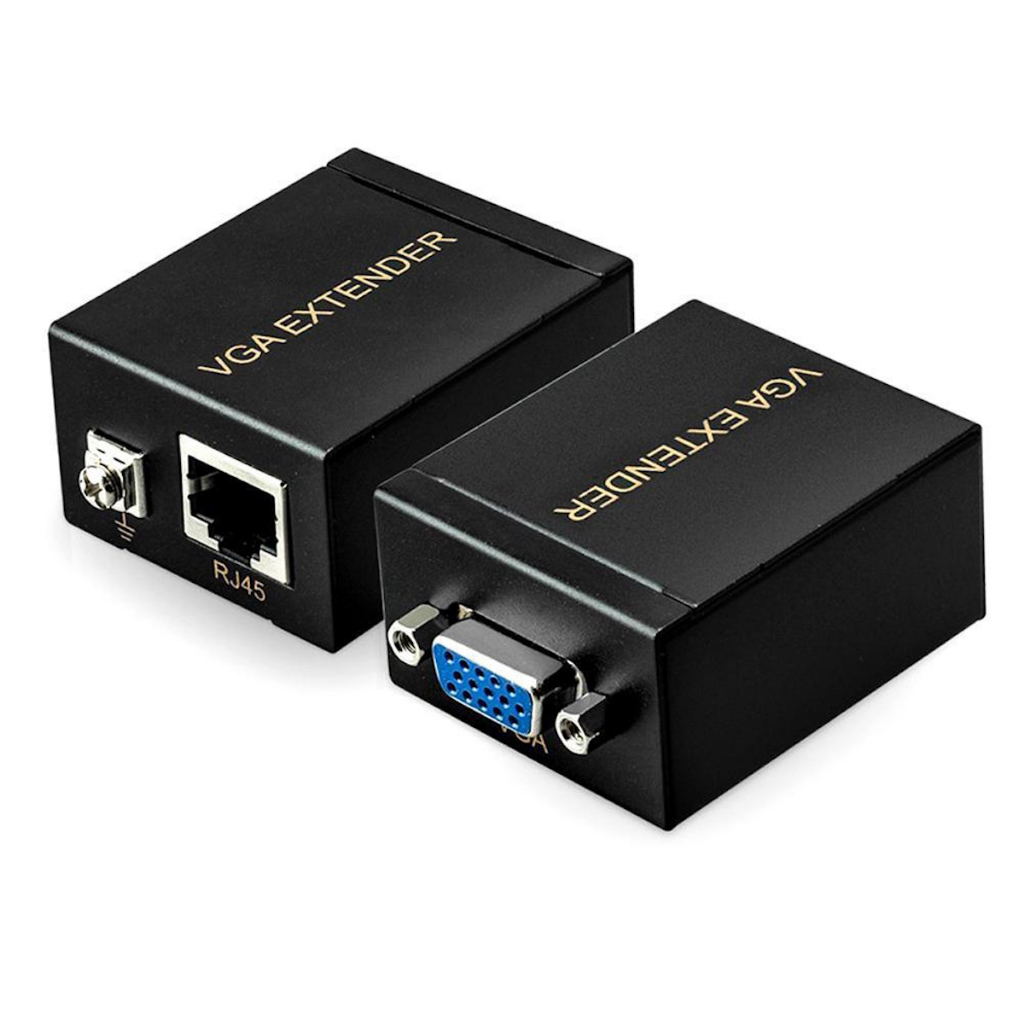 VGA Extender 60 เมตร vga to lan 60m ตัวขยายสัญญาณ VGA ด้วยสายแลนระยะ60 ...