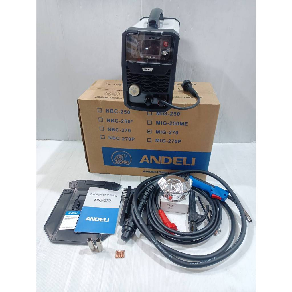 ANDELI MIG-270ELED ตู้เชื่อม3ระบบ MIG-270E LED ใส่ลวดได้ทั้งขนาด 1 Kg ...