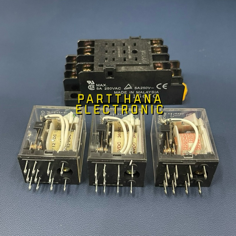 MY3N RELAY 12VDC 24VDC 220VAC ขาเสียบซ็อกเก็ต พร้อมส่งในไทย | Shopee ...