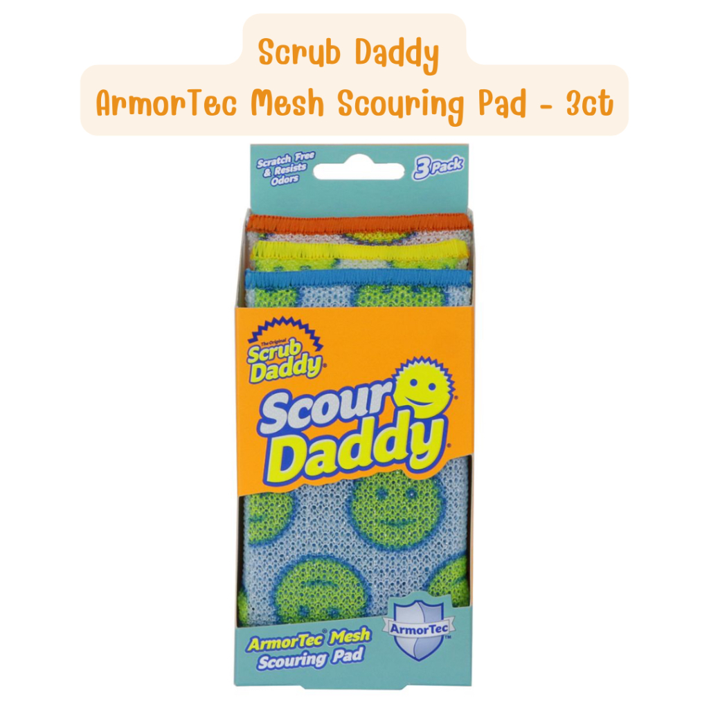 Scrub Daddy Dual-Sided Scrubber + Sponge ฟองน้ำหน้ายิ้ม ของแท้ 🇺🇸 พร้อม ...