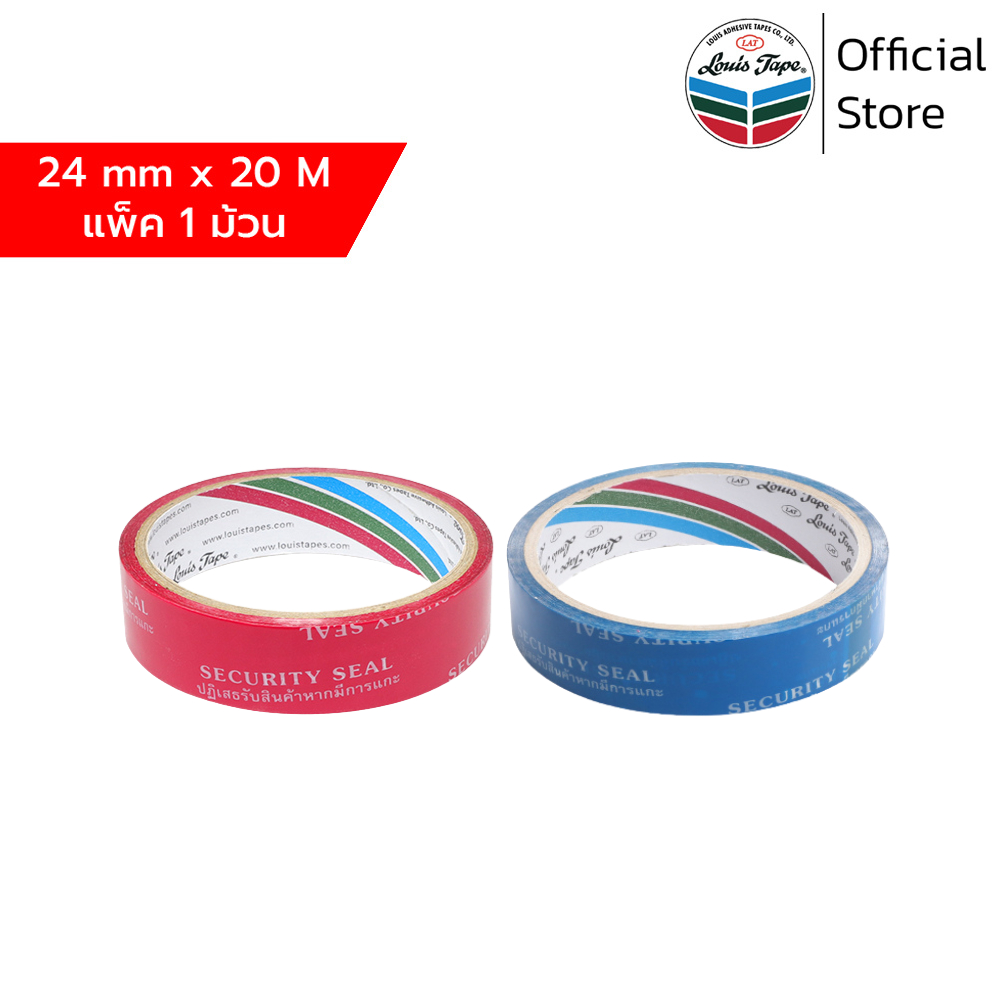 LOUIS TAPE เทปวอยด์ปิดกล่อง (Security Void Tape) 24 มม. x 20 ม. (1 ม้วน ...
