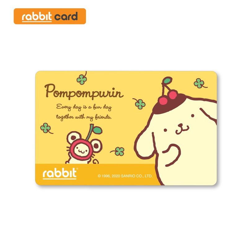 Rabbit Card บัตรแรบบิท POMPOMPURIN ลายเชอรี่ สำหรับบุคคลทั่วไป (Adult ...