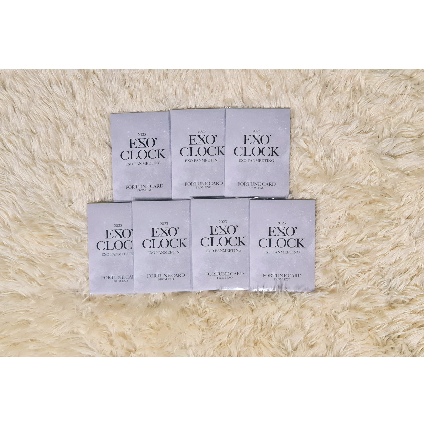 EXO 2023 FANMEETING 'EXO' CLOCK' FORTUNE SCRATCH SET (RANDOM) | Shopee ...