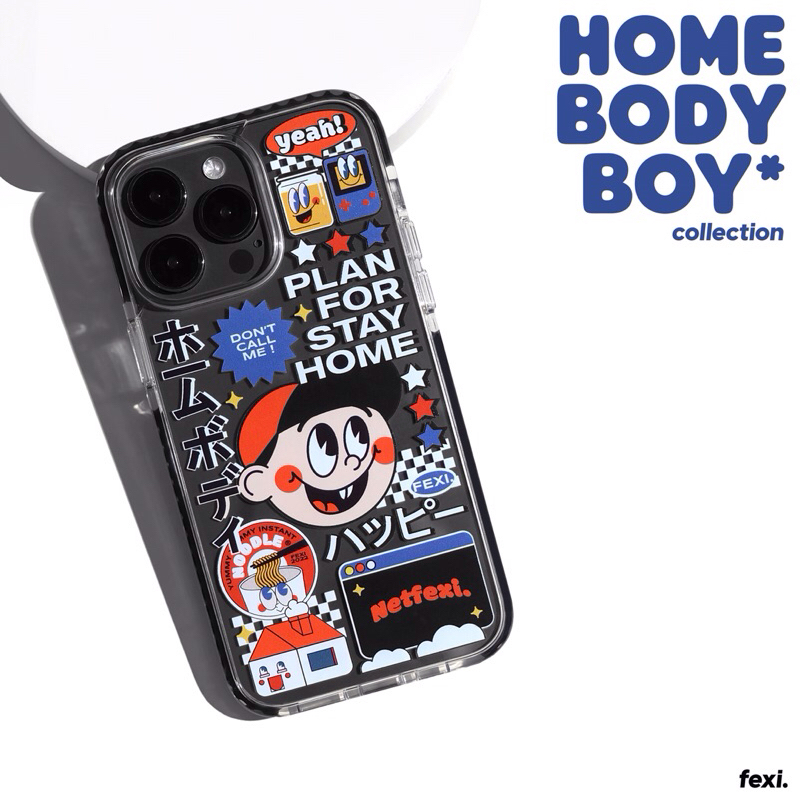 เคสไอโฟน ((สั่งทำชื่อได้)) “ Homebody Boy “ iPhone Case for 12 - 16 series & Samsung S24 series ...