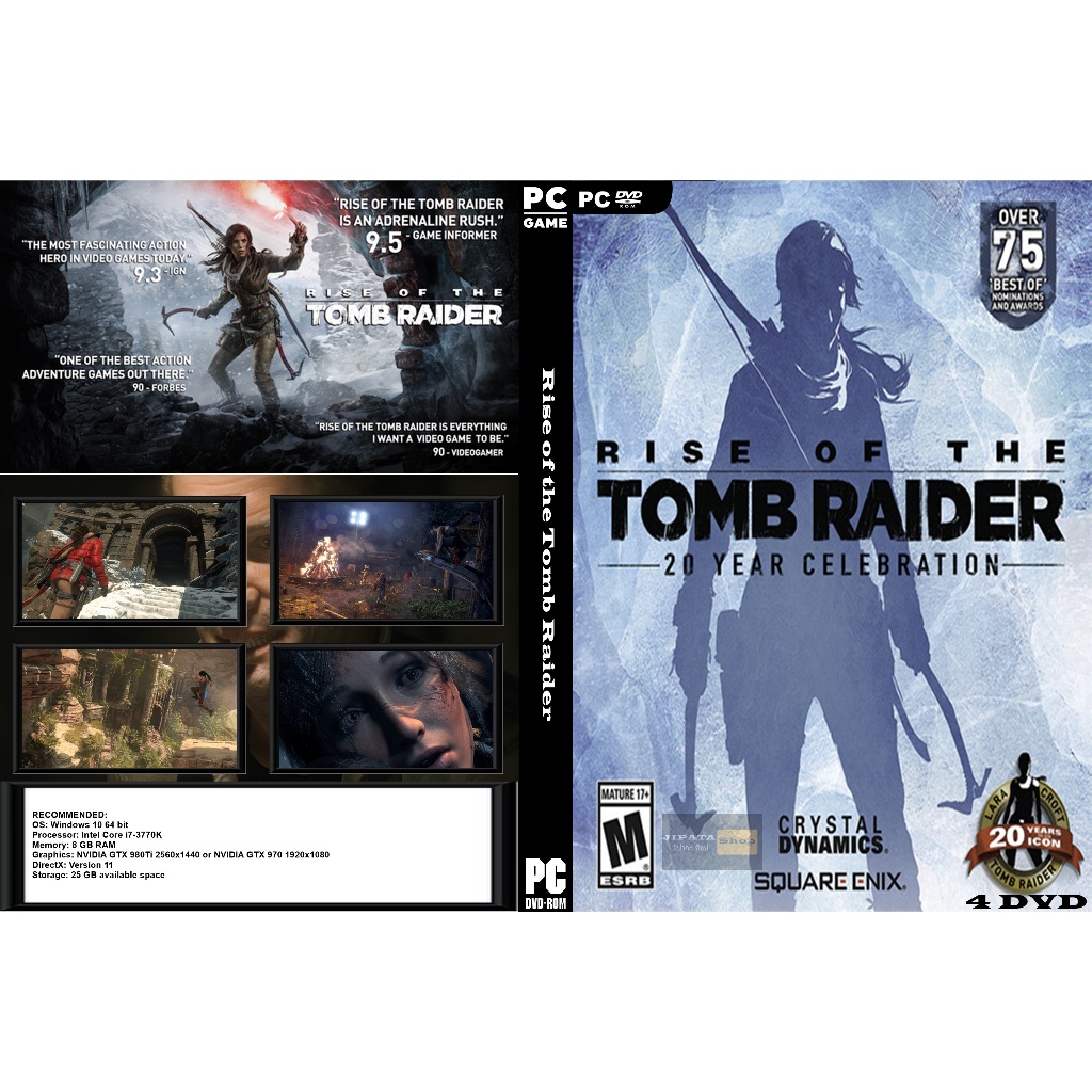 แผ่น Game PC Rise of the Tomb Raider (4DVD) | Shopee Thailand