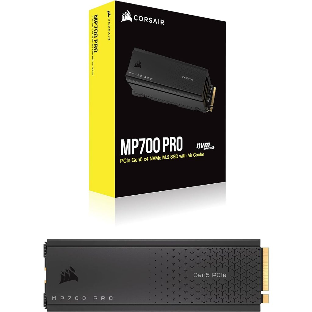 Corsair MP700 PRO 2TB with Air Cooler PCIe Gen5 x4 NVMe 2.0 M.2 SSD ...