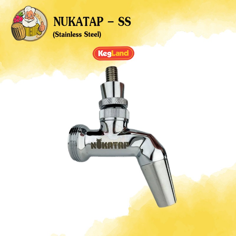 ก๊อก สแตนเลส สำหรับ เครื่องดื่ม เบียร์สด โซดา - NUKATAP SS Tap Only (Stainless Steel) Kegland ...