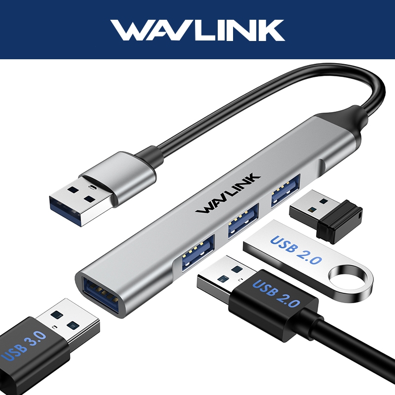 WAVLINK USB HUB 4 พอร์ต USB 3.0 Splitter สำหรับ MacBook Pro / อากาศ ...