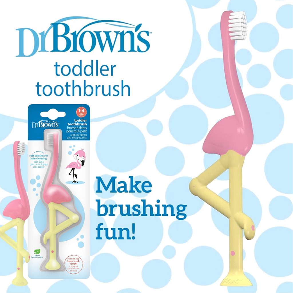 Dr.brown's toothbrush แปรงสีฟันเด็ก เซตแปรงสีฟัน ยาสีฟัน 6m+ dr brown ...